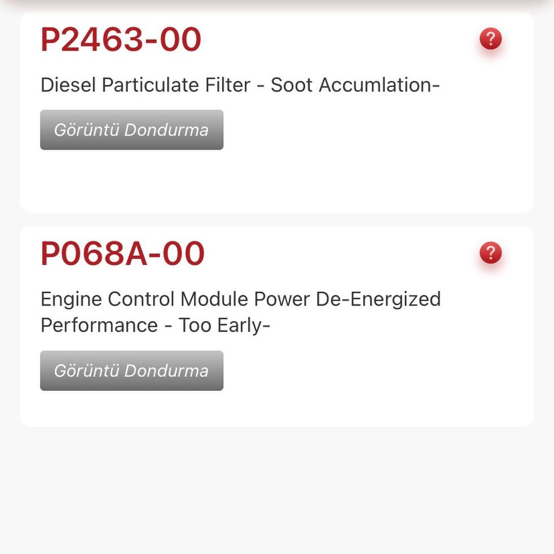 Maserati Ghibli P2463 DPF Hatası – Maslak | DPF